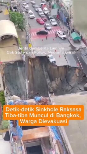 Sebagian ruas jalan raya yang ramai di Bangkok, ibu kota Thailand, tiba ...